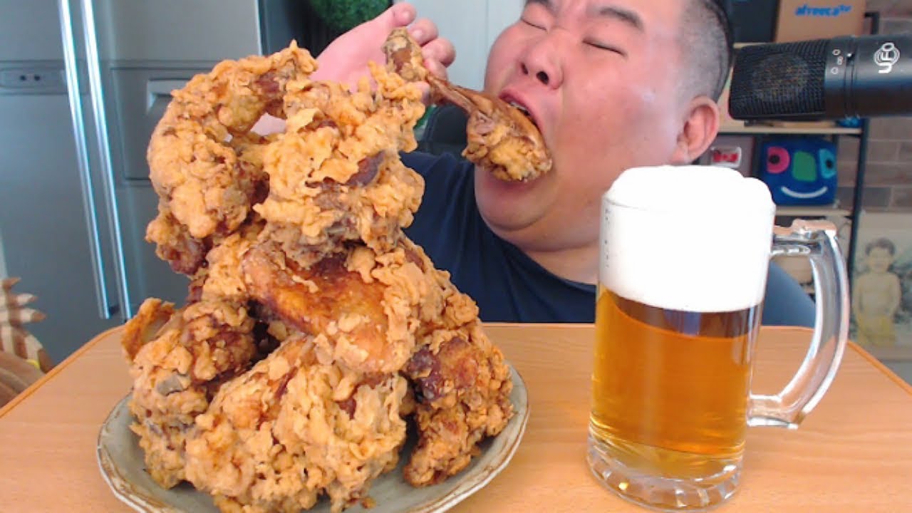 "토종닭치킨 쿡먹방 입니다. Korean Native fried chicken. Mukbang" #Hoyatag